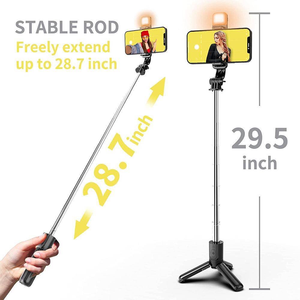 Light Wireless Selfie Stick Remote Control