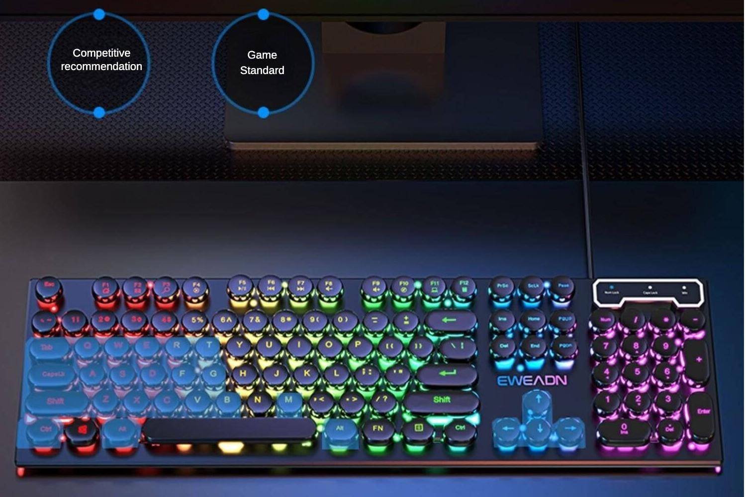 Retro Round Keyboard Plug USB - Alicambo Online Shop